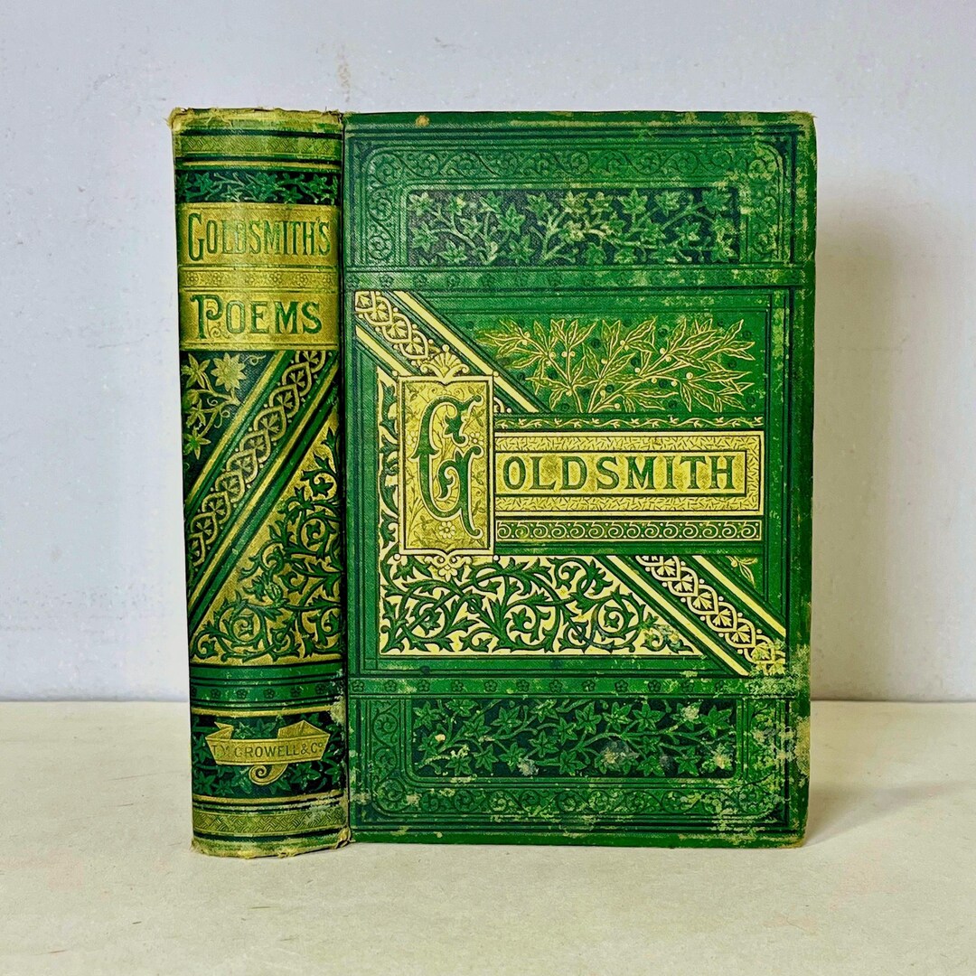 Antique Oliver Goldsmith Book: 1880s Gilded Victorian Binding - Etsy