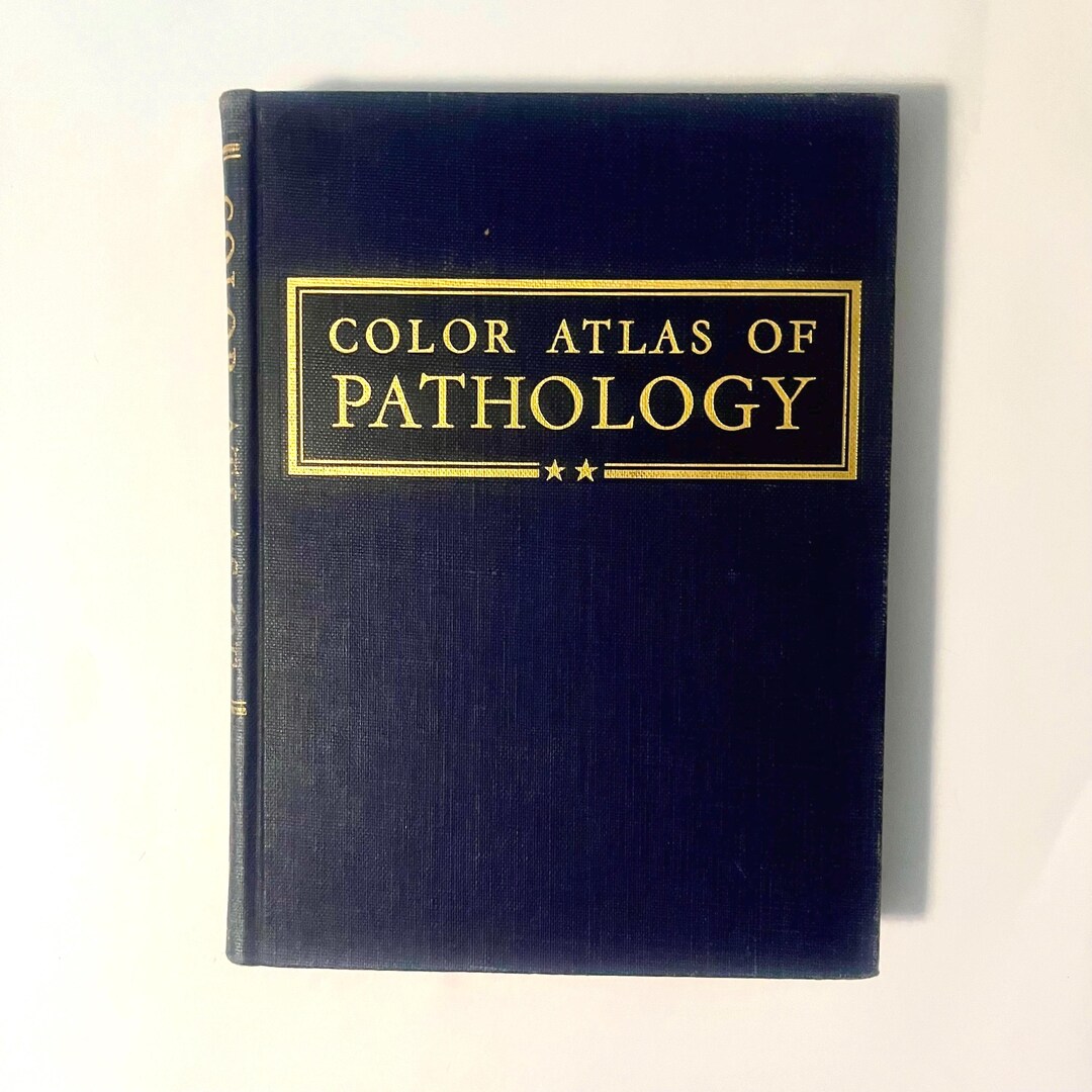 1954 Color Atlas of Pathology, Illustrated Medical Textbook, Hardcover ...