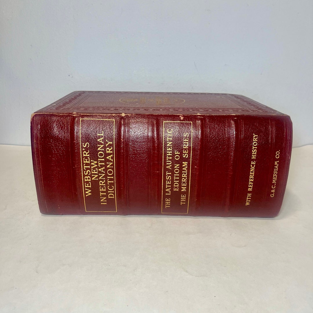 1922 HUGE Webster New International Dictionary, Reference History ...