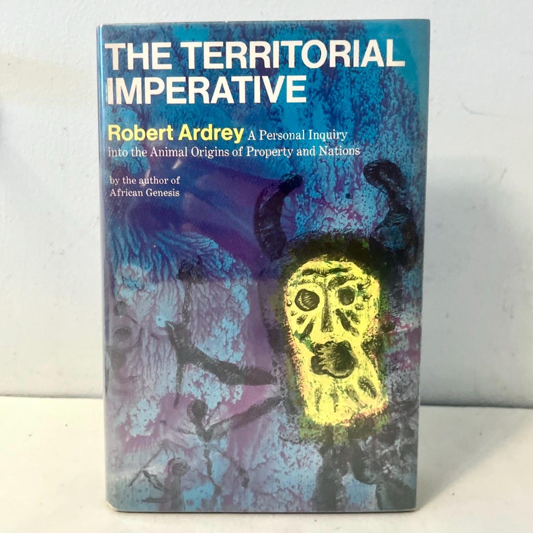 1966 the Territorial Imperative by Robert Ardrey, 1st Edition, 1st ...