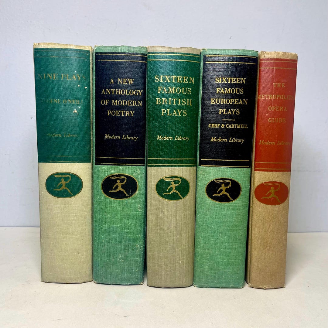 Mid-century Modern Library Collection of 5 Books: O’neill Plays, Modern ...