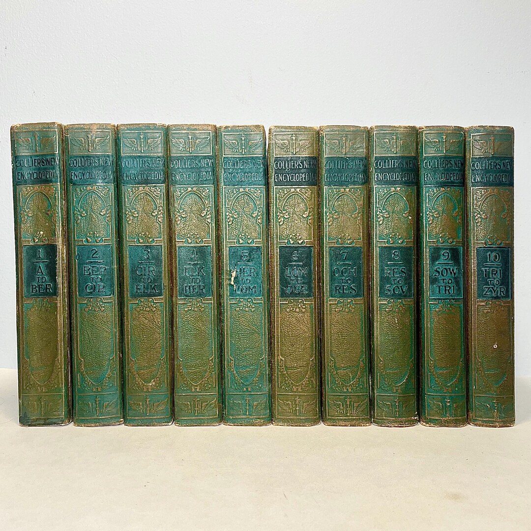 1928 Colliers Encyclopedia Set, Educational Reference Books of ...