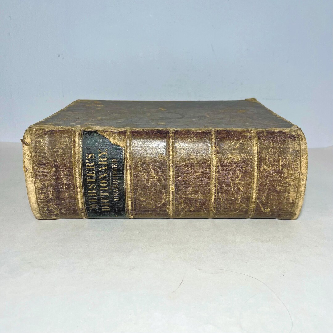 1956 Rare Websters American Dictionary, Unabridged Civil War Era Full ...