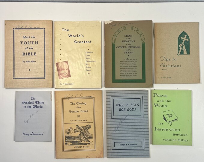 Vintage Religious Pamphlets, Lot of 8, 1950s & 60s, Poems Word for ...