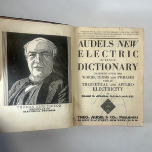 1948 Audels New Electric Science Dictionary : Defining Over 9,000 Words ...