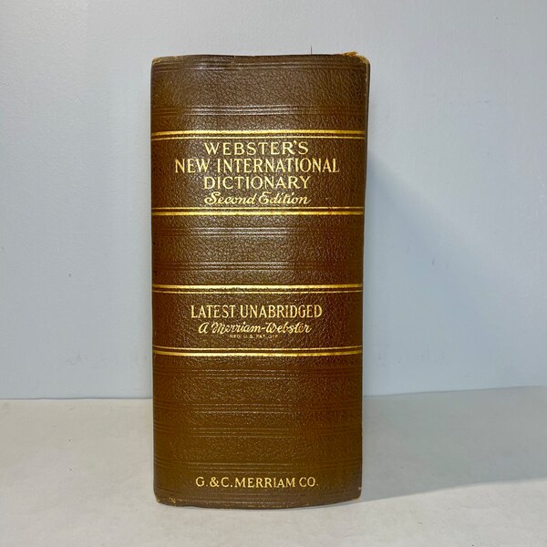 Websters Dictionary - Etsy