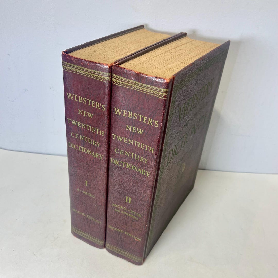 1966 Huge Webster's Dictionary, Vintage Unabridged, New Twentieth ...