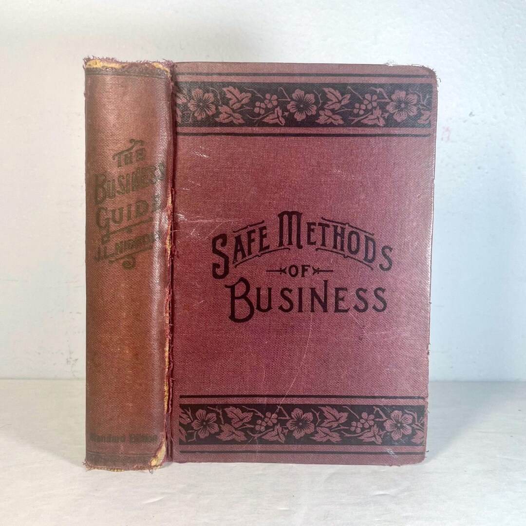 Antique 1899 Business Guide Book, J.L. Nichols, Illustrated - Etsy