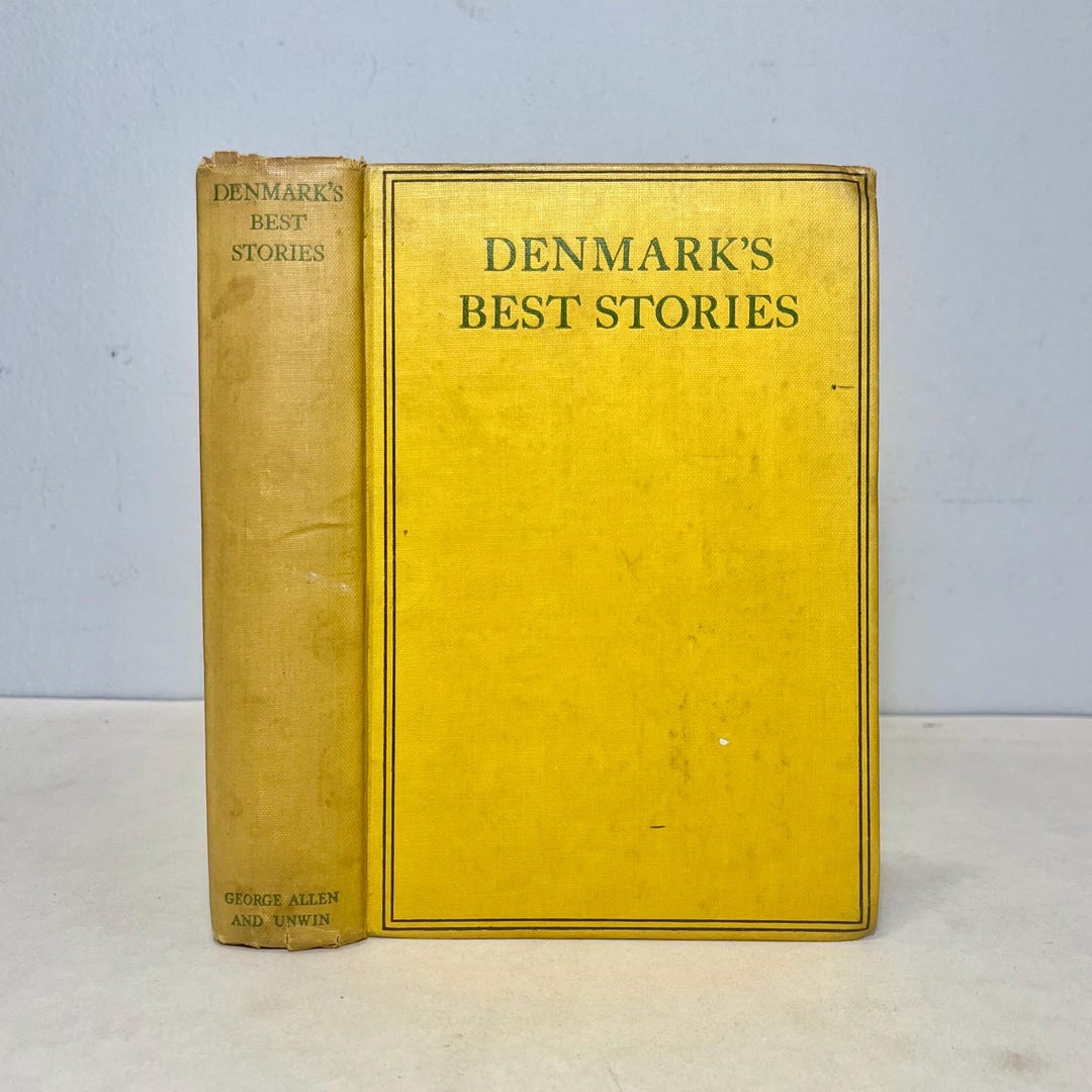 1926 Denmark's Best Stories, Antique Book of Danish Fiction Short ...