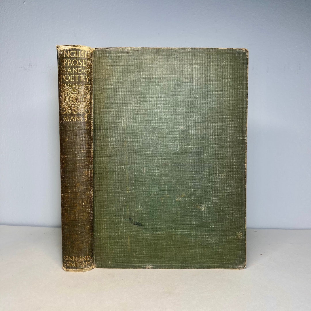 1916 English Prose and Poetry (1137-1895), Antique Poetry Selections ...