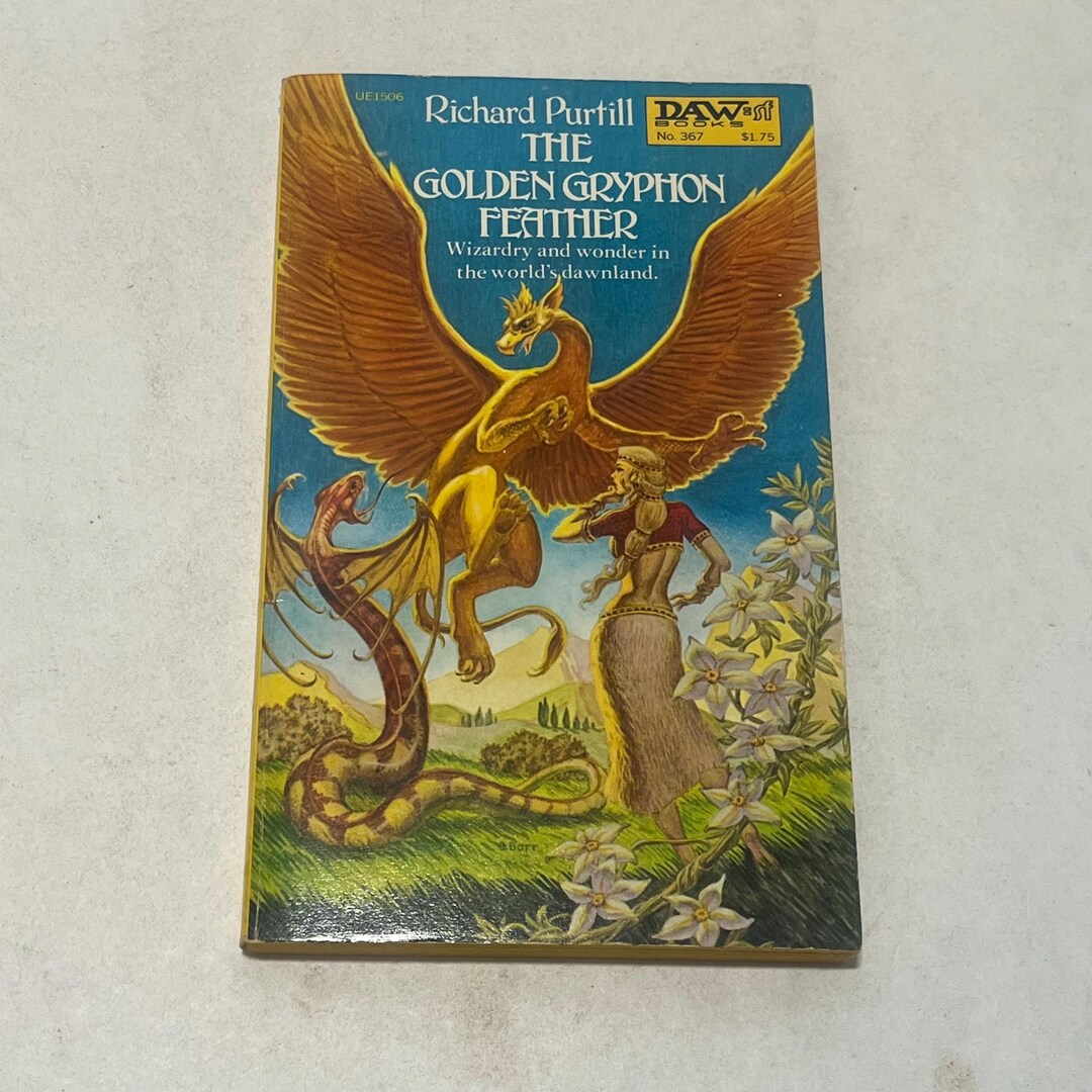 First Edition 1980 the Golden Gryphon Feather: Vintage Fantasy Novel - Etsy
