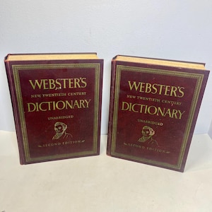 1966 Huge Webster's Dictionary, Vintage Unabridged, New Twentieth ...