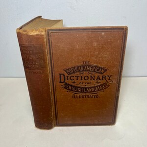 1800s Popular American Dictionary & Informational Reference Book ...