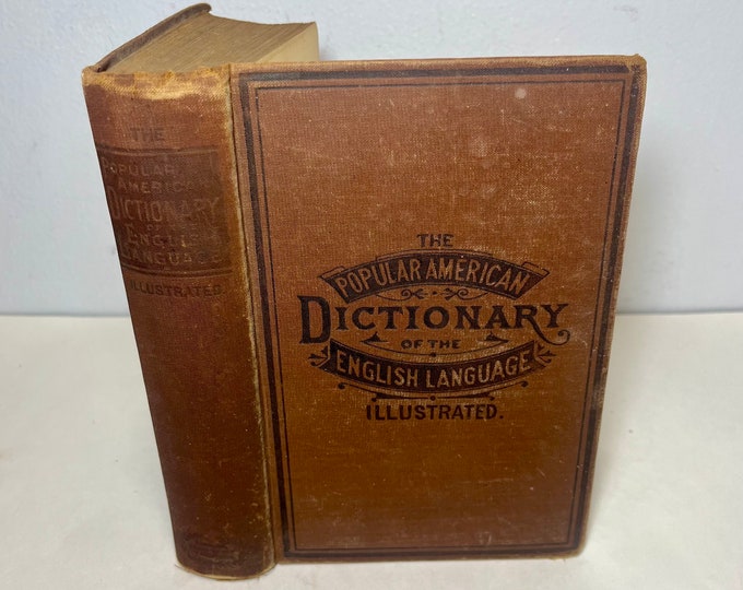 1800s Popular American Dictionary & Informational Reference Book ...