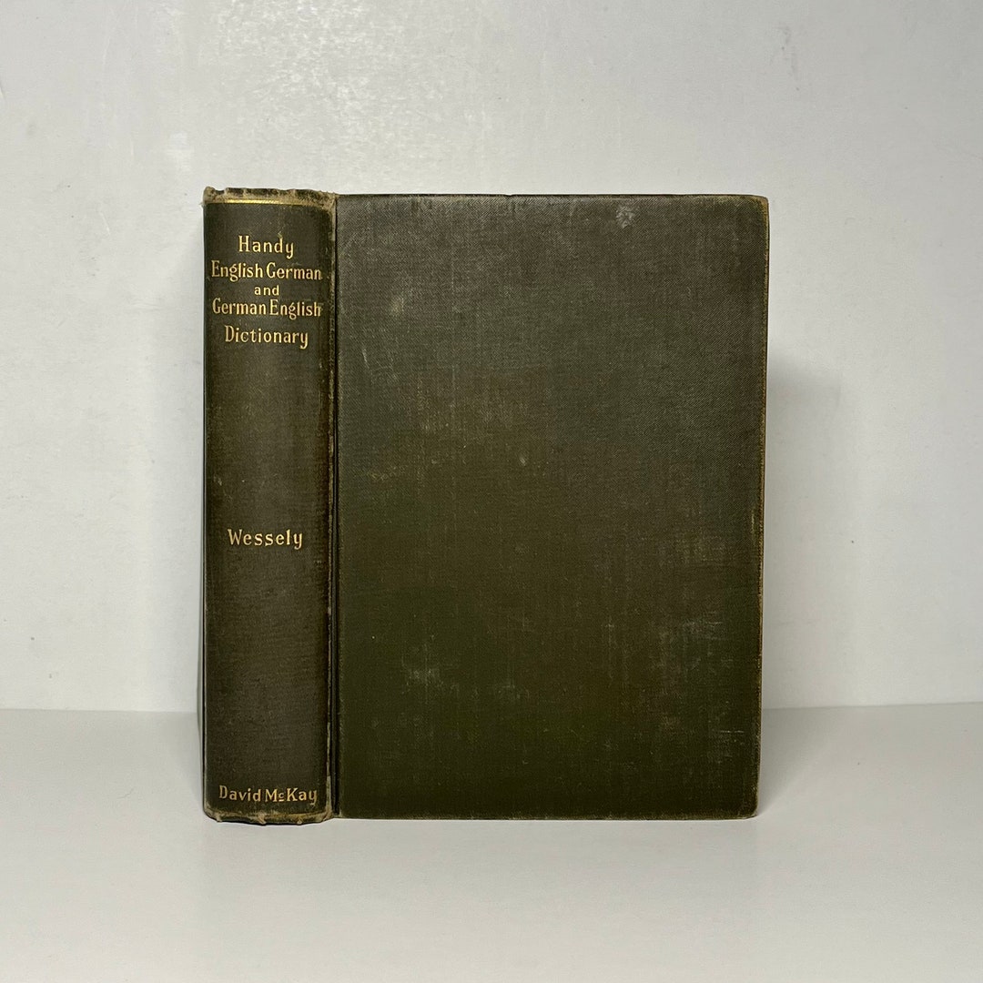 Handy Dictionary of the English and German Languages by J. E. - Etsy