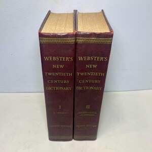 1966 Huge Webster's Dictionary, Vintage Unabridged, New Twentieth ...