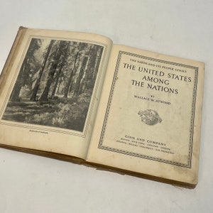 1934 United States Among the Nations: the Earth and Its People ...