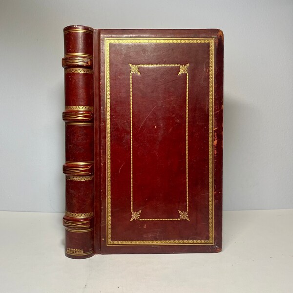 Antique Leather Book - Etsy