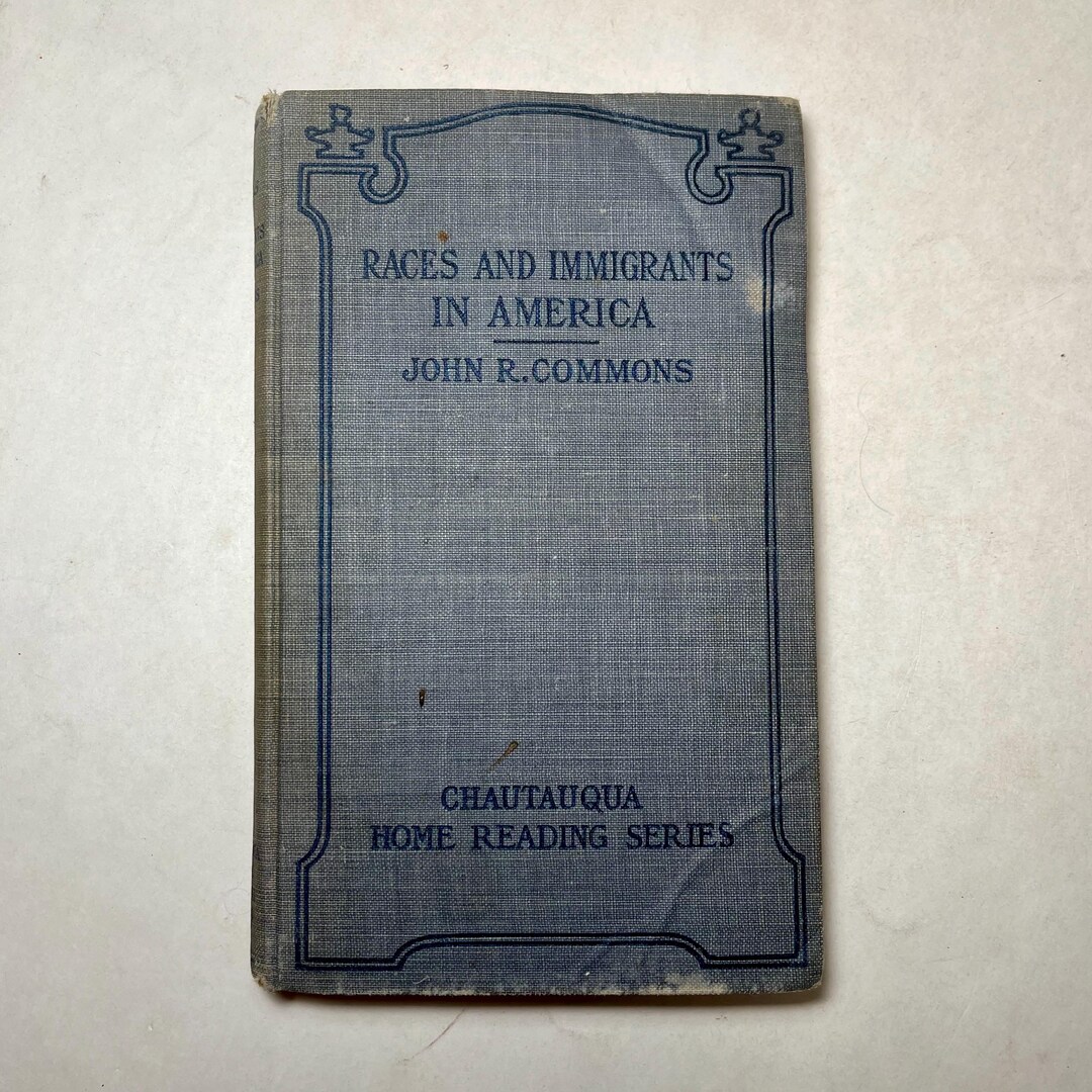 Races and Immigrants in America, 1907, Antique History Textbook, Racism ...