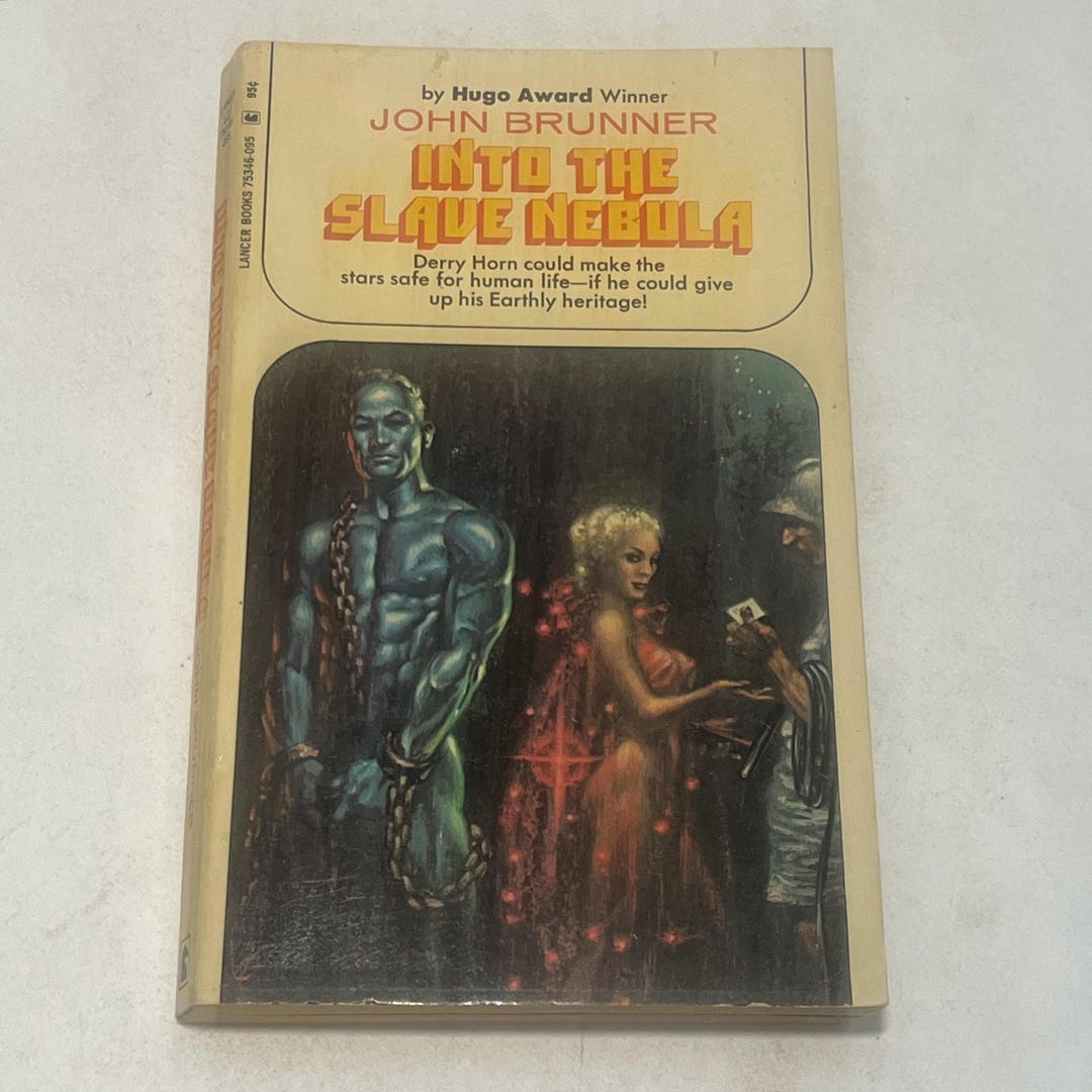 1968 Into the Slave Nebula, First Edition Sci-fi Book by John Brunner, Vintage Science Fiction ...