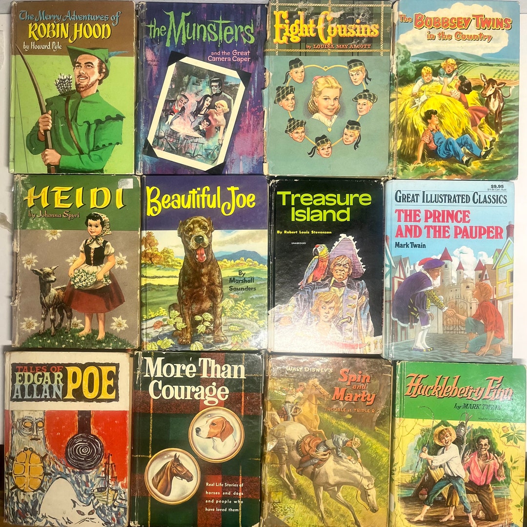 Whitman Illustrated Classics Lot of 12 Vintage Childrens Books Robin ...