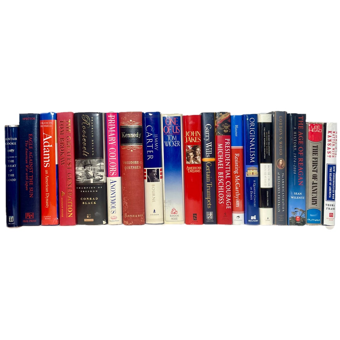 Presidential American History Book Collection, Patriotic Set of 19 ...