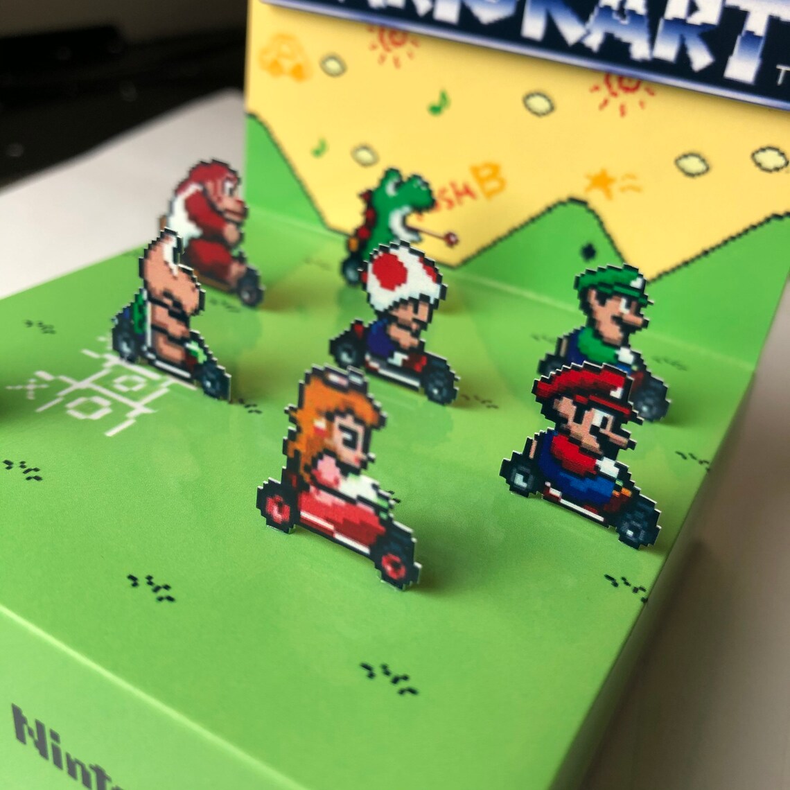 Super Mario Kart Nintendo Snes 3D Cube Handmade Diorama - Etsy