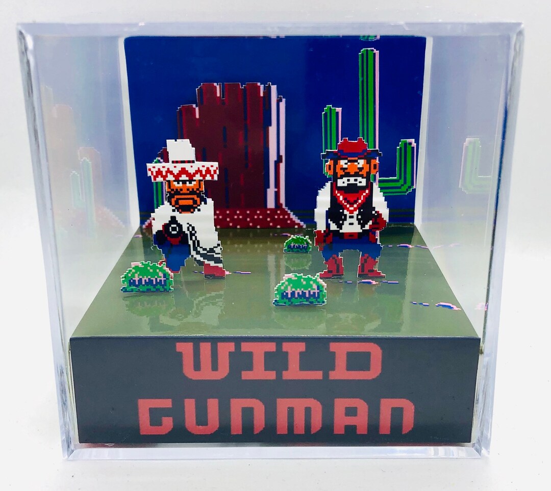 Wild Gunman Nintendo NES Arcade 3D Cube Handmade Diorama - Etsy