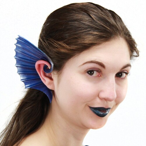 Leather Cosplay Mermaid/merman Ear Cuffs - Etsy
