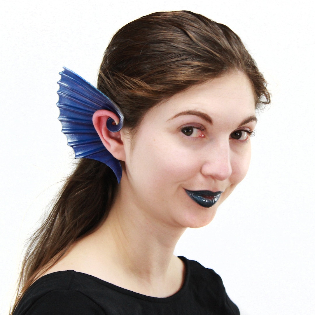 Leather Cosplay Mermaid/merman Ear Cuffs - Etsy