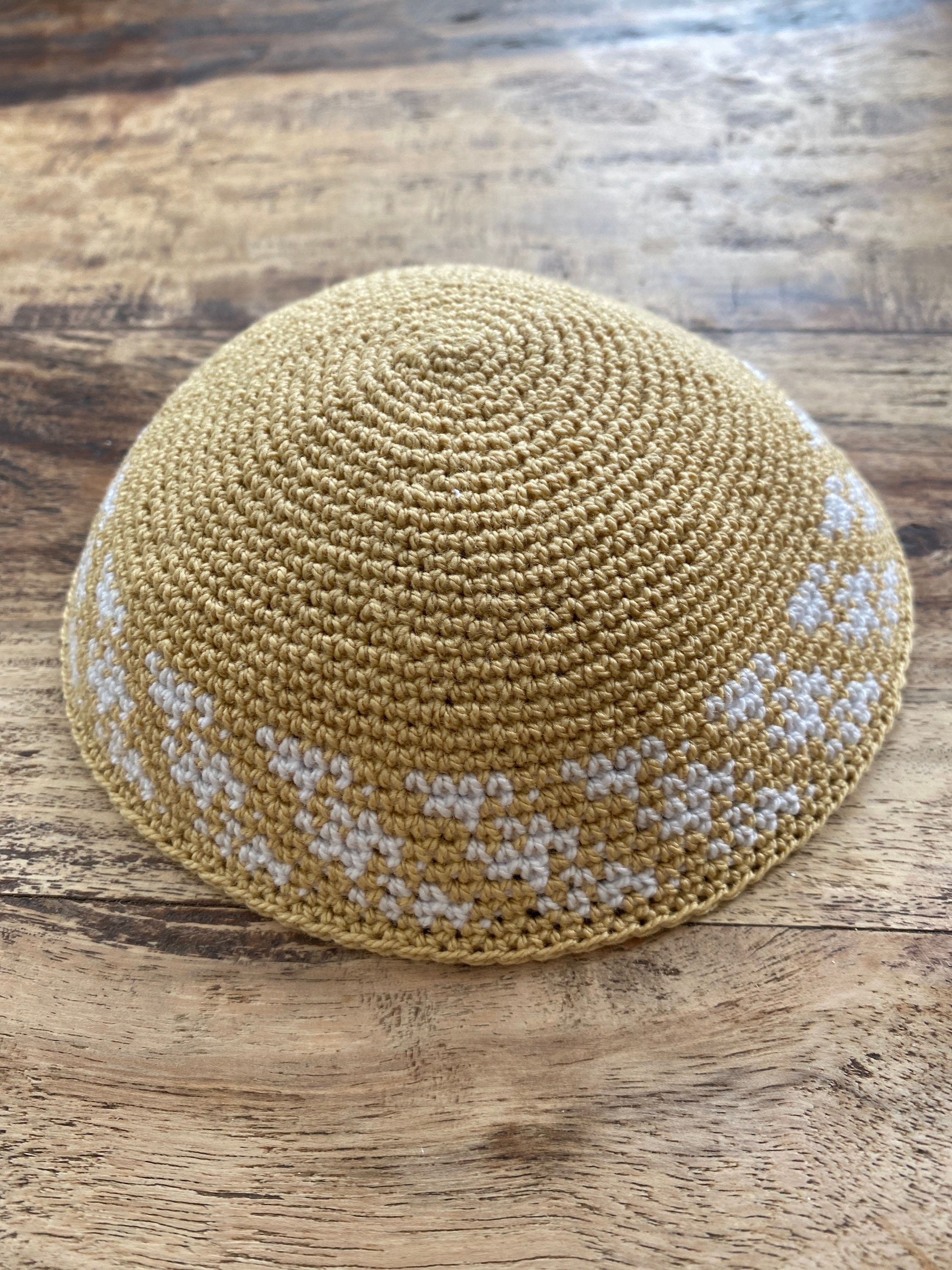 NEXT DAY SHIPPING. Handknit Kippot Beiges Shabbat and - Etsy