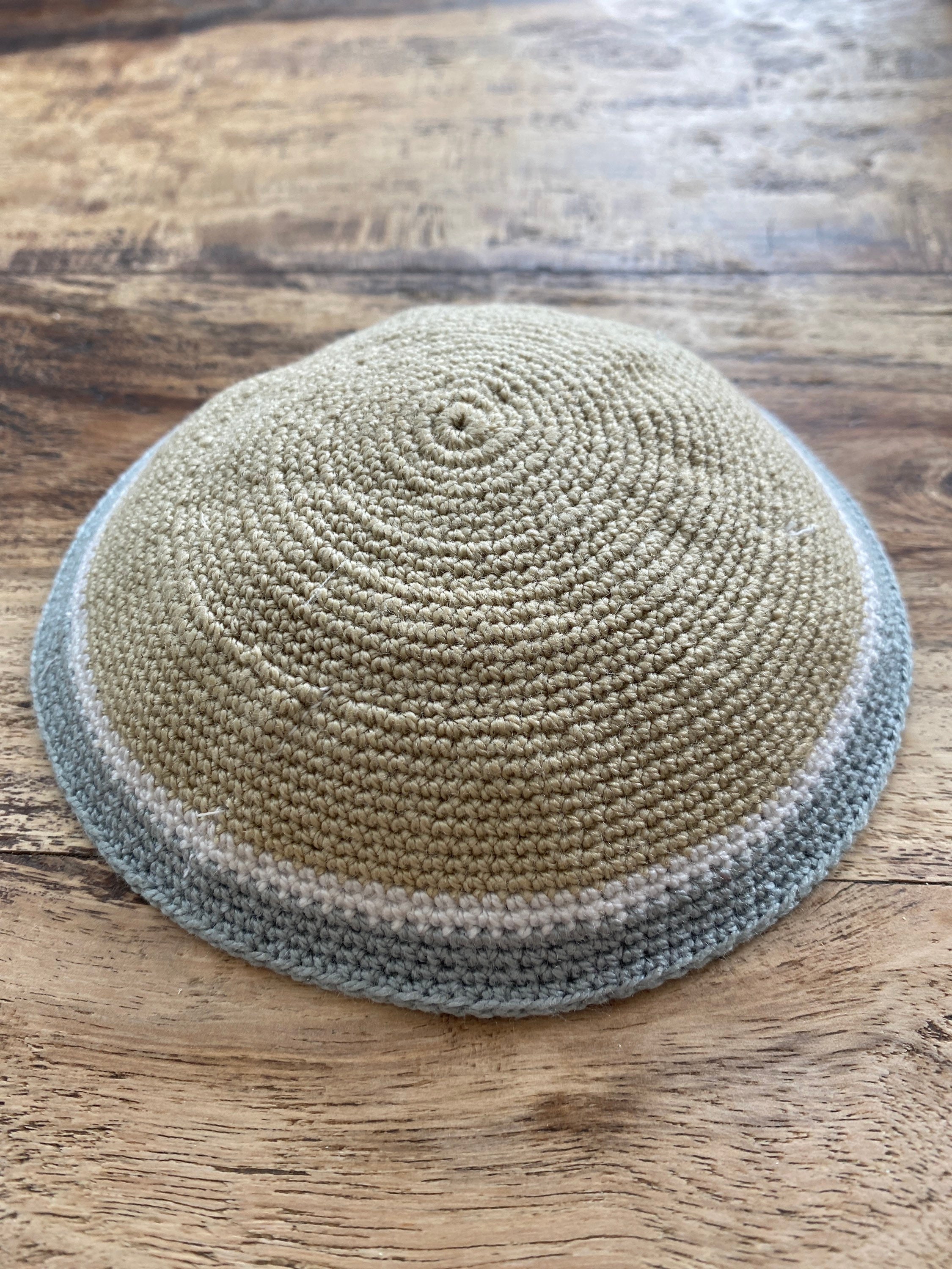 NEXT DAY SHIPPING. Handknit Kippot Beiges Shabbat and - Etsy