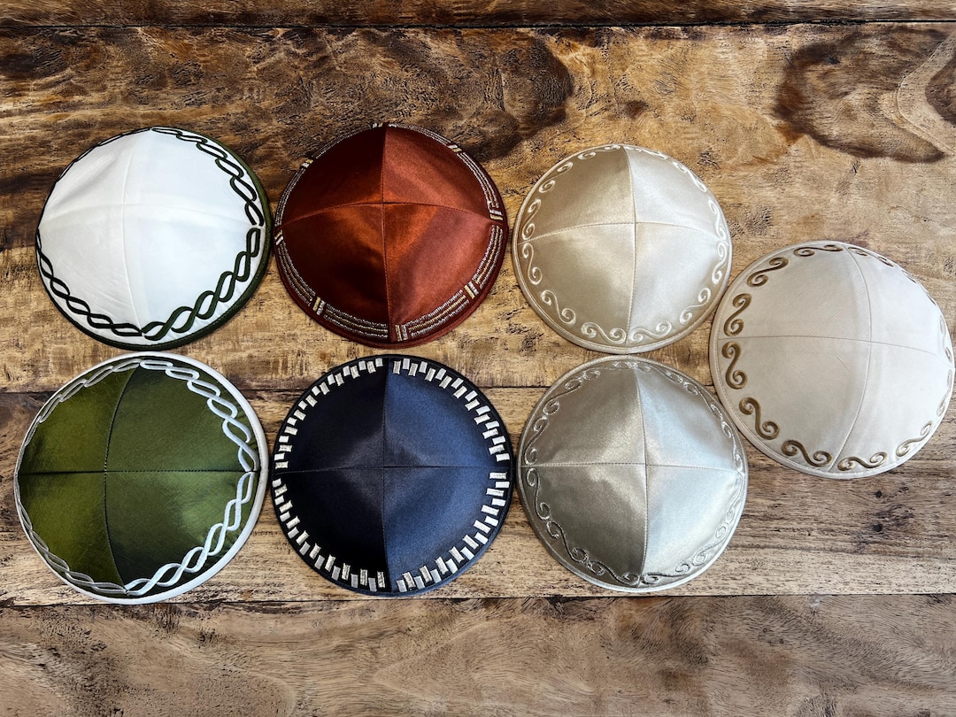 NEXT DAY SHIPPING. Embroidered Kippot - Shabbat and Jewish Holidays ...