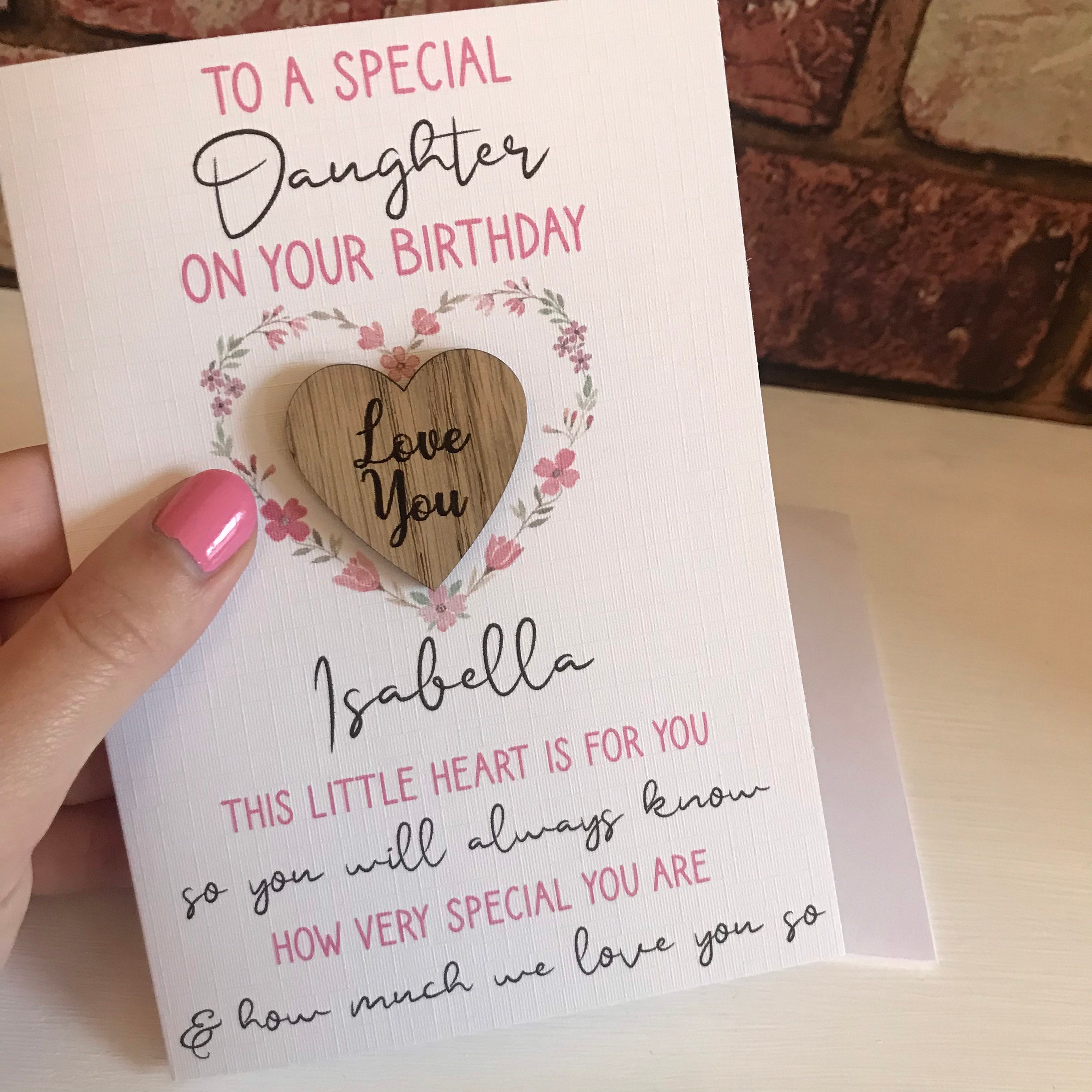 Personalised Daughter Birthday Card With Keepsake Heart Etsy personalised-daughter-birthday-card-with-keepsake-heart-etsy