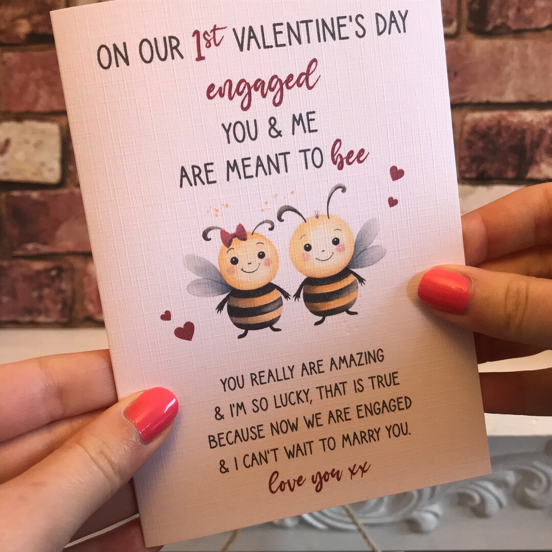 First Valentine's Day Engaged, to My Fiancé/fiancée on Our First ...