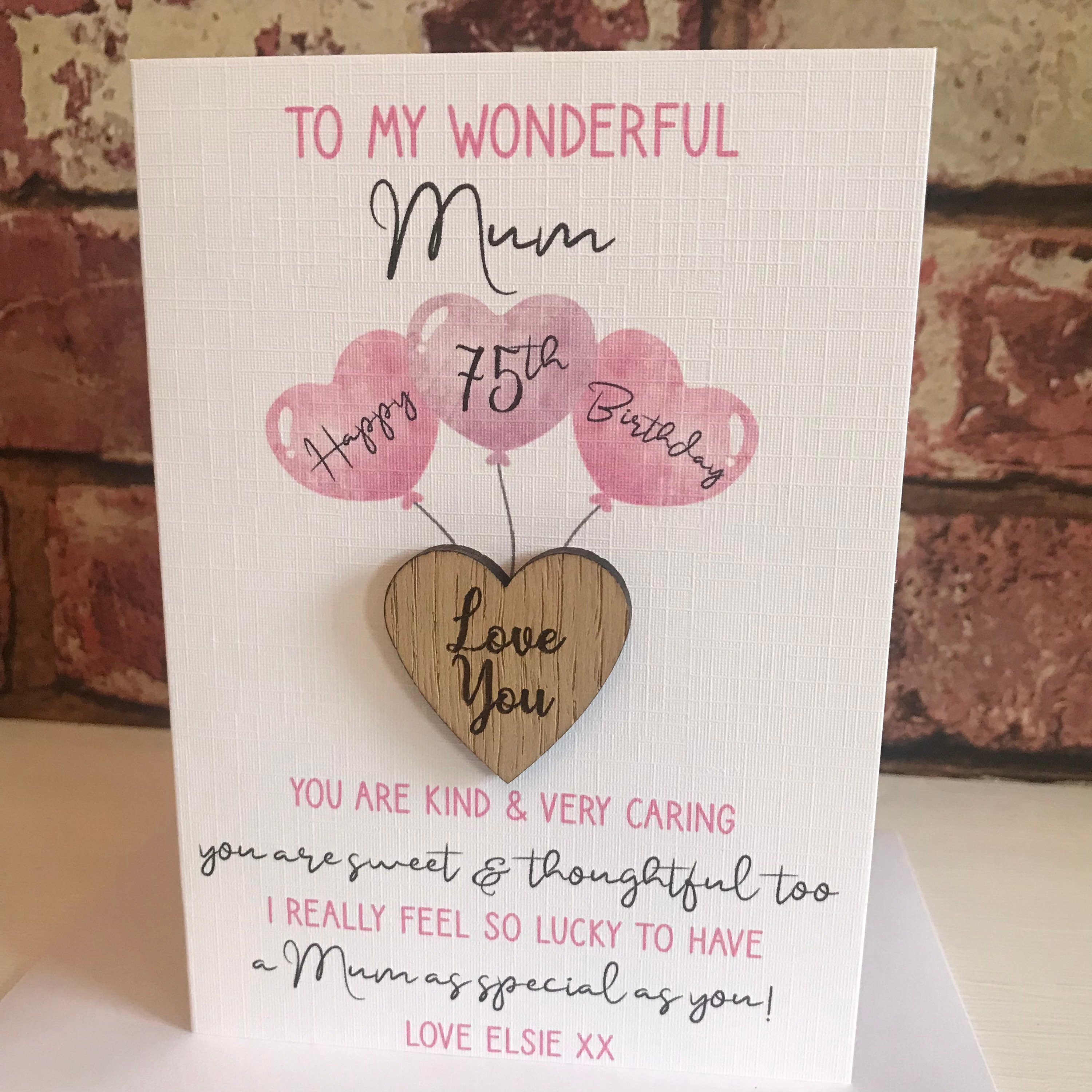 Personalised Mum Birthday Card for Any Age Mum 40th 50th - Etsy UK