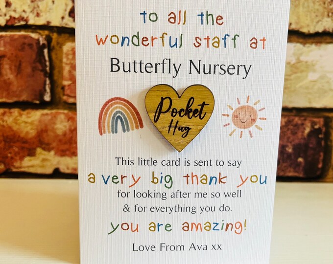Nursery Thank You Card, Thank You Nursery Card, Preschool Thank You ...