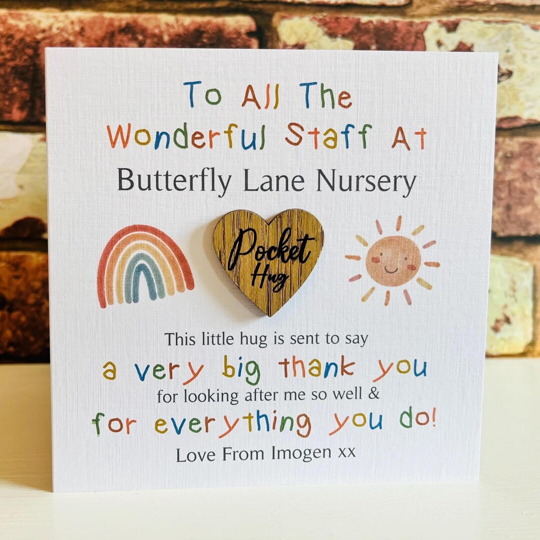Nursery Thank You Card, Thank You Nursery Card, Preschool Thank You ...