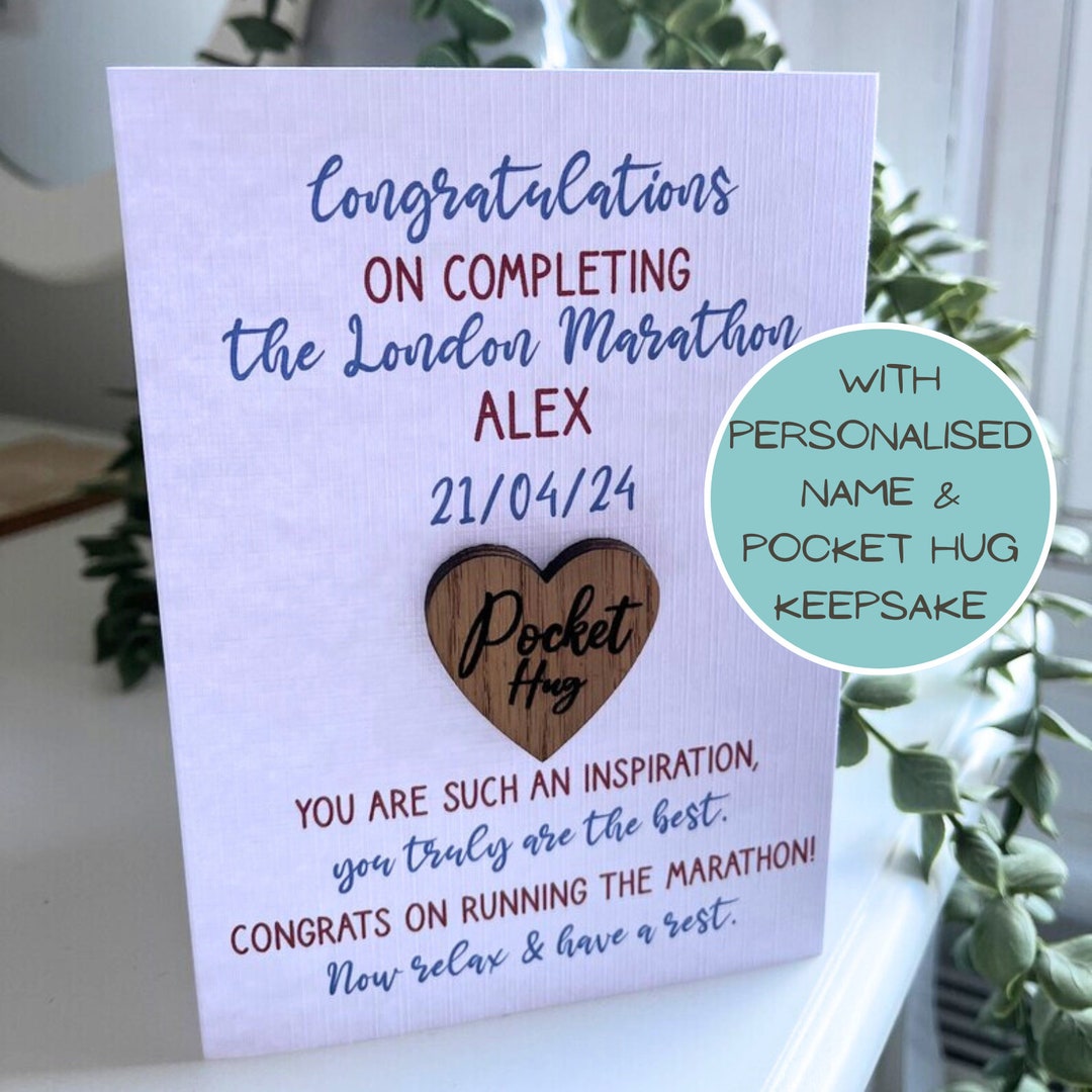 Good Luck/congratulations Leeds Marathon, Any Marathon Good Luck Card ...