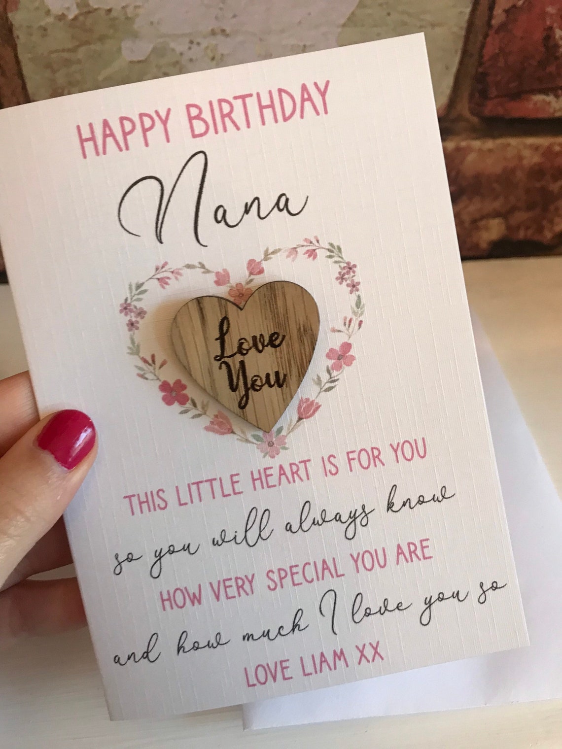 Personalised Nan/nana/grandma Birthday Card Personalised Nan - Etsy UK