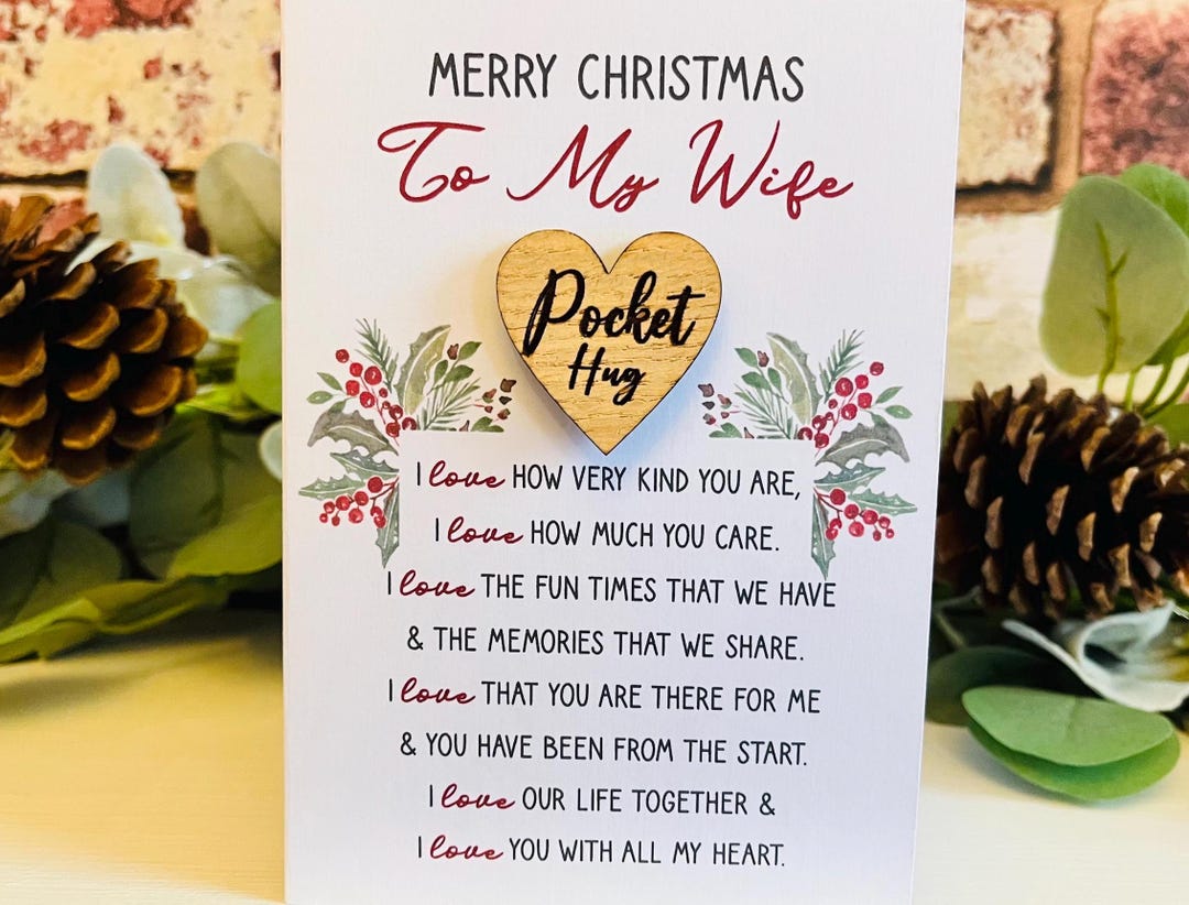 Wife Christmas Card, Special Wife Christmas Card, Wife Romantic ...