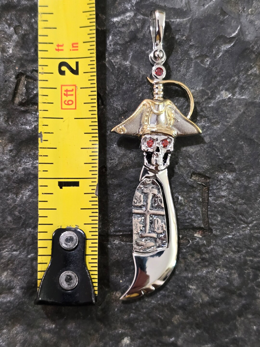 Atocha Pirate Sword Bezel Coin Pendant - Etsy