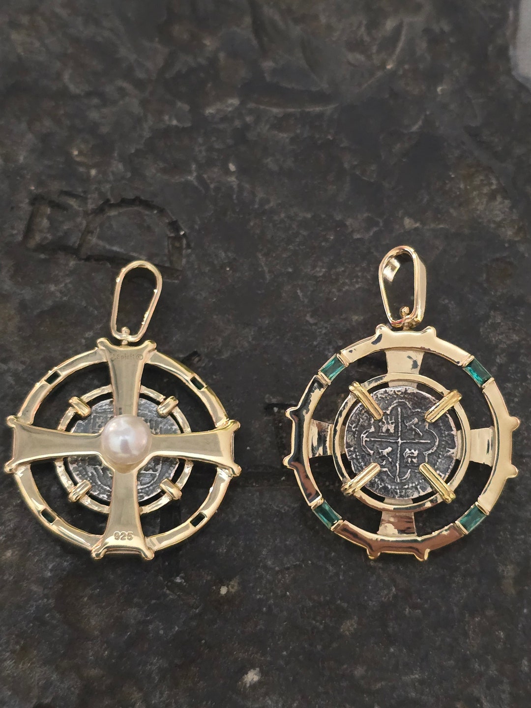 Atocha Reversible Coin Pendant Silver Jewelry Shipwreck Treasure Coin ...