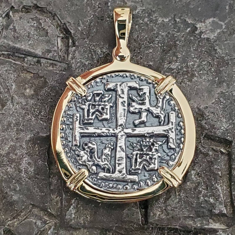 Gold Atocha Coin Pendants - Etsy