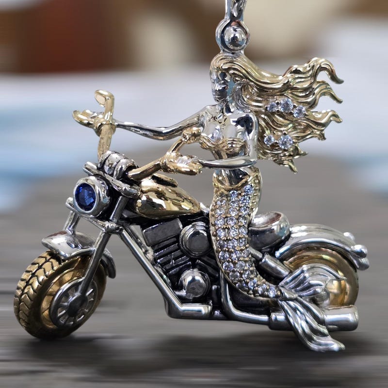 Mermaid Pendant - Etsy