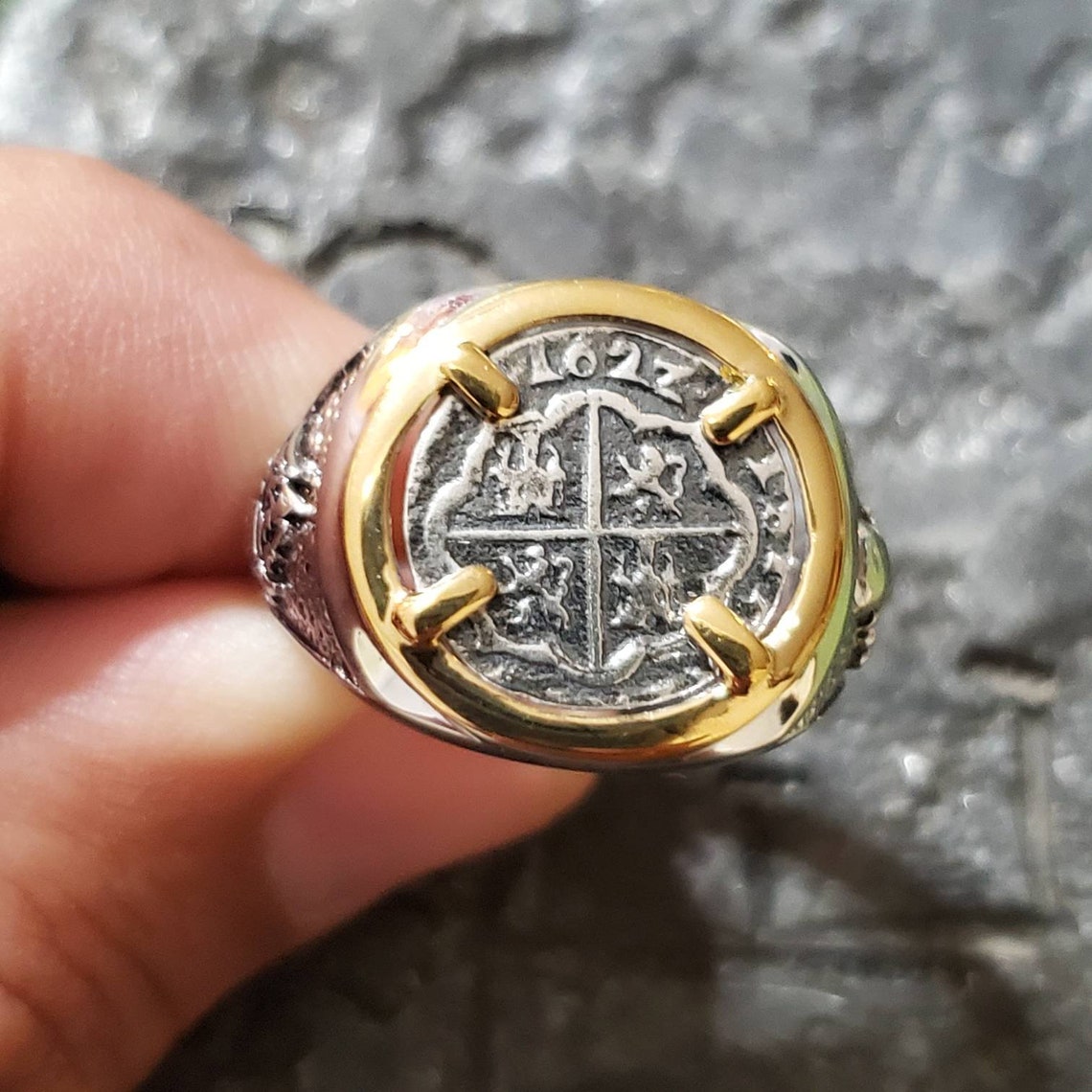 Atocha 1622 Ring Galleon Crossbones Pirate Collection - Etsy
