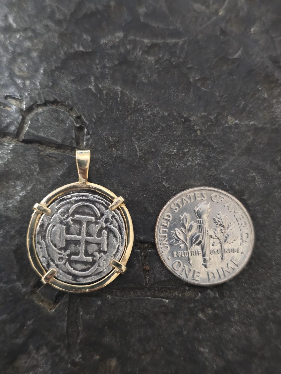 Atocha Coin With 14kt Gold Bezel - Etsy