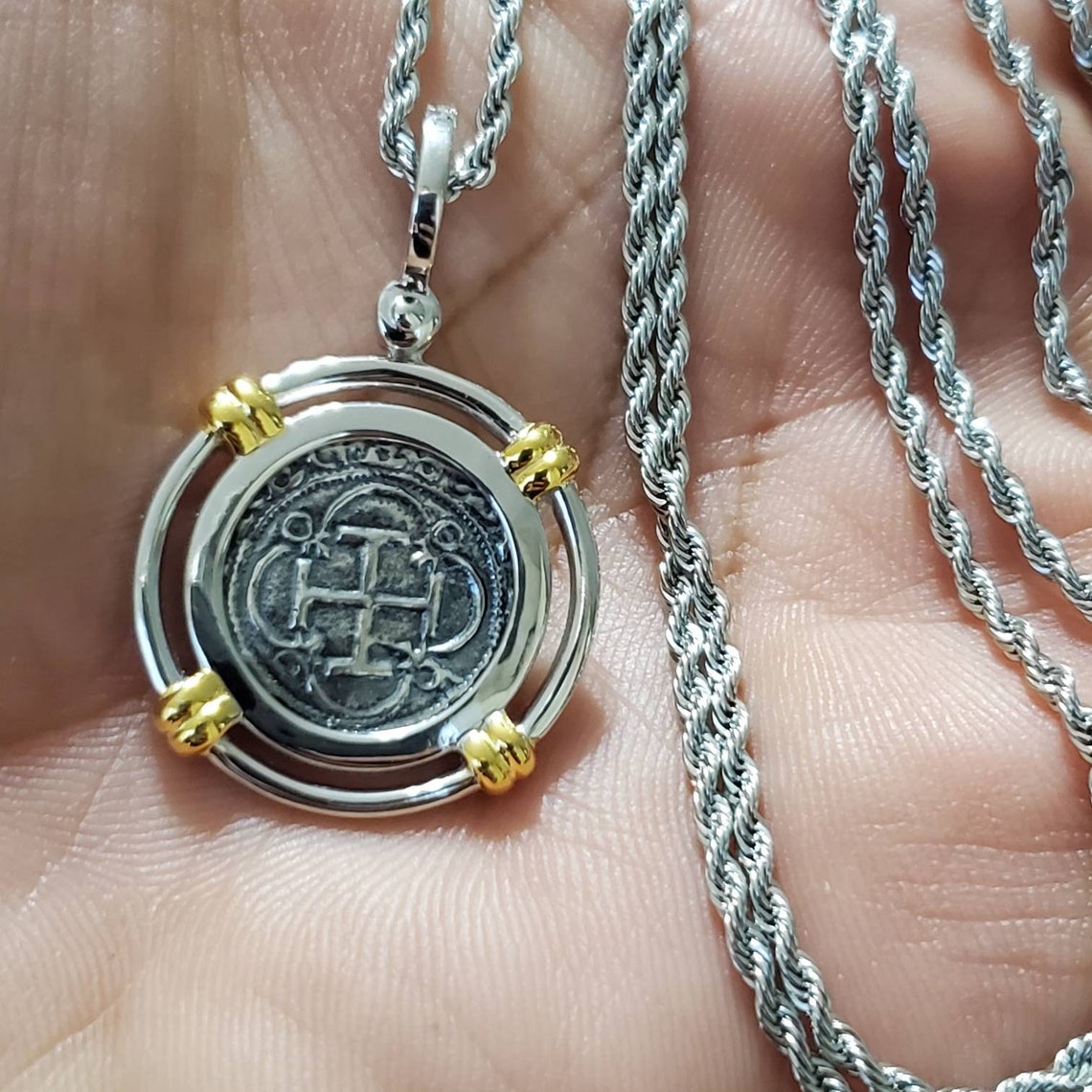 Atocha Coin and Chain Museum Quality Sunken Treasure - Etsy