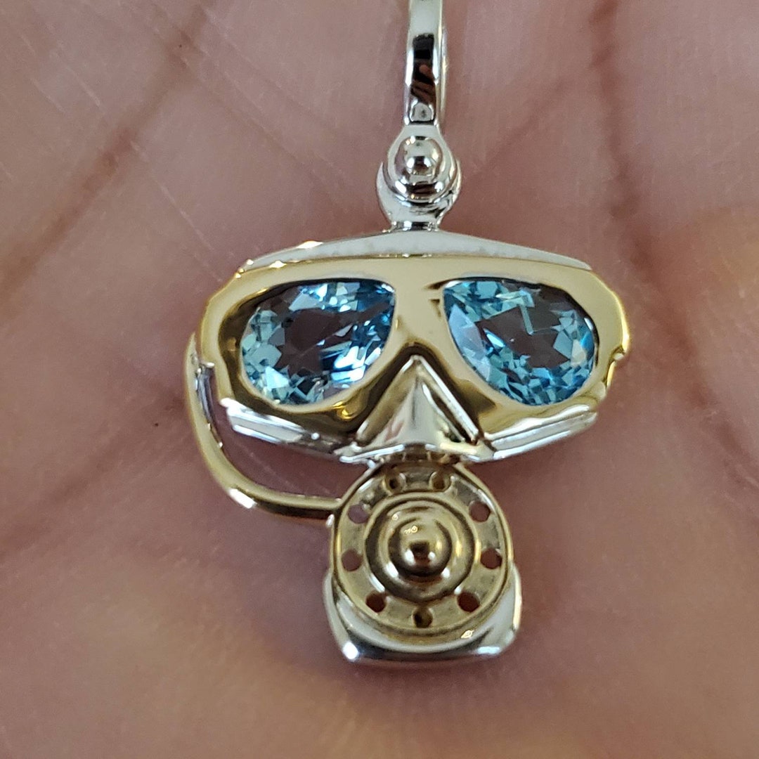 Diver Regulator Snorkel Mask Pendant Sterling Silver Dive Jewelry - Etsy