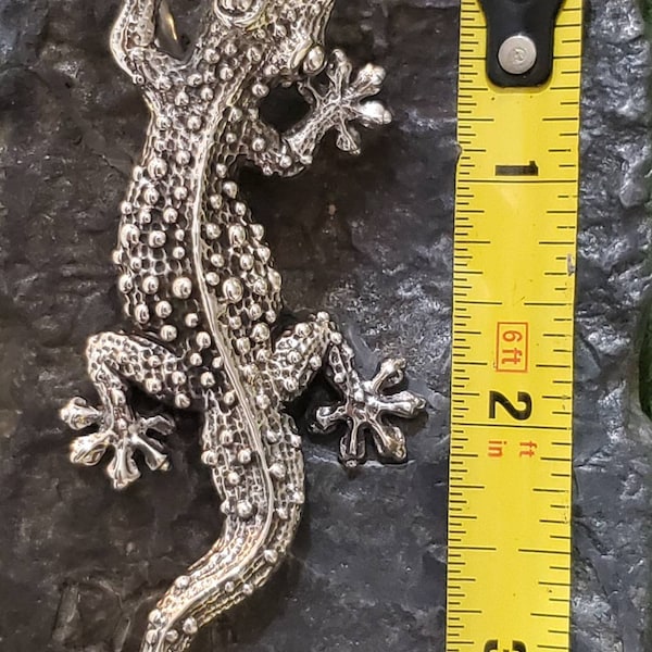 Silver Gecko - Etsy